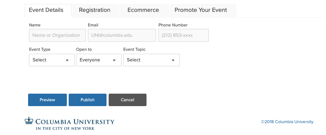 University Event Calendar System | Center of Excellence for Usability ...
